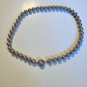 Majorica | Jewelry | Majorica Pearl Necklace With 925 Sterling Silver ...